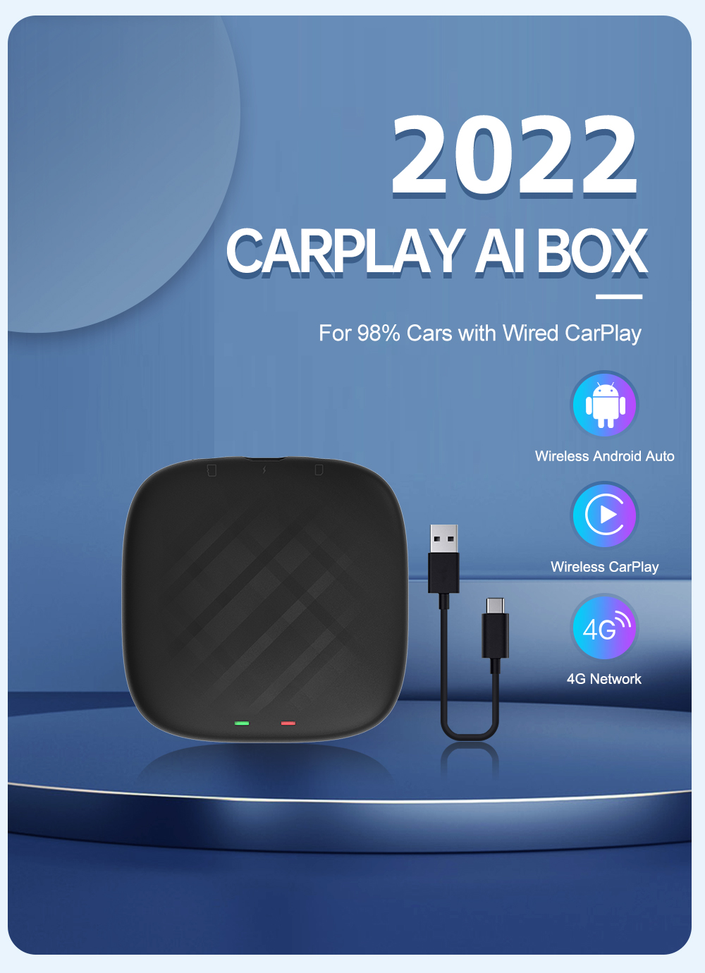 Carlinkit TBOX 2.0 Android Auto Smart AI Box Wireless Adapter ...